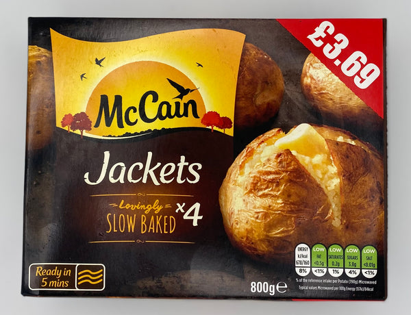 McCain - 4 Jacket potatoes (800g) – The Halal Food Shop