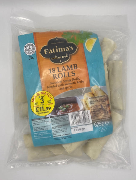 Fatimas - 18 Lamb Rolls (625g) – The Halal Food Shop