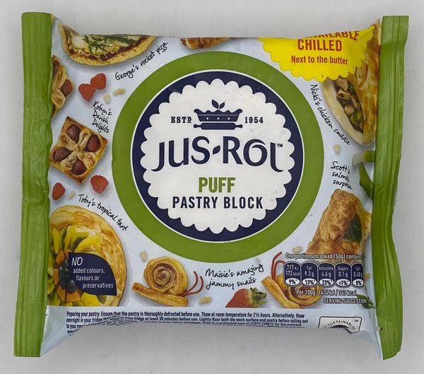 Jus Rol - Puff Pastry Block (500g) – The Halal Food Shop