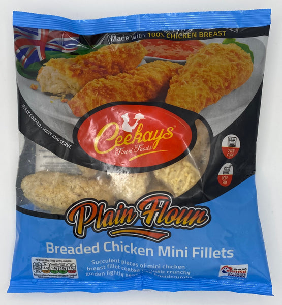 Ceekays - Plain Flour Breaded Chicken Mini Fillets (500g) – The Halal ...