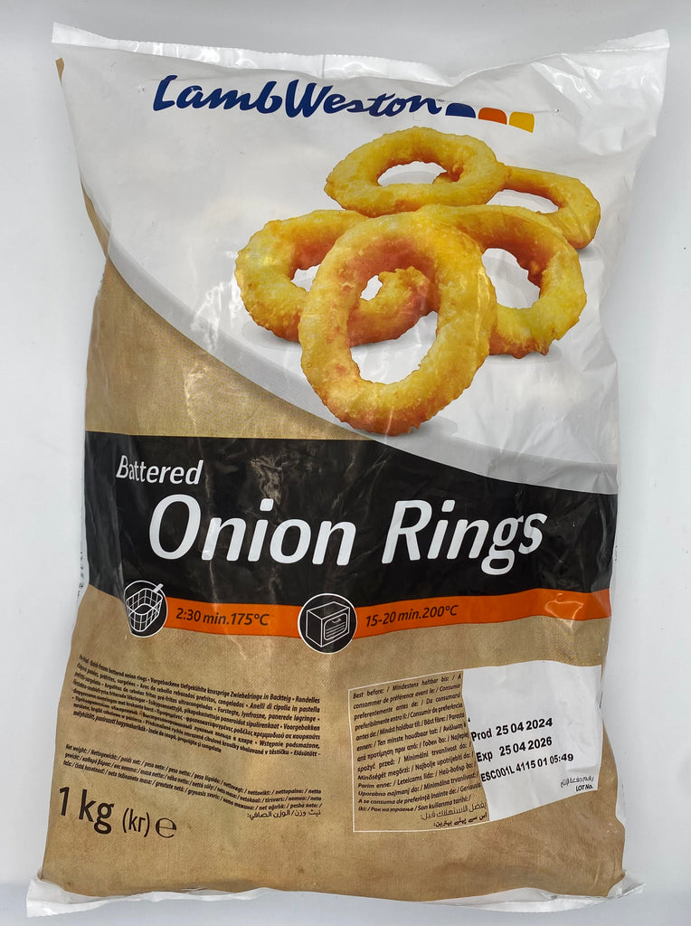 Lambweston - Battered Onion Rings (1kg) – The Halal Food Shop