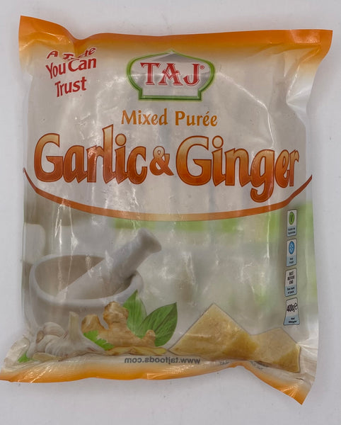 Taj - Mixed Purée Garlic & Ginger (400g) – The Halal Food Shop
