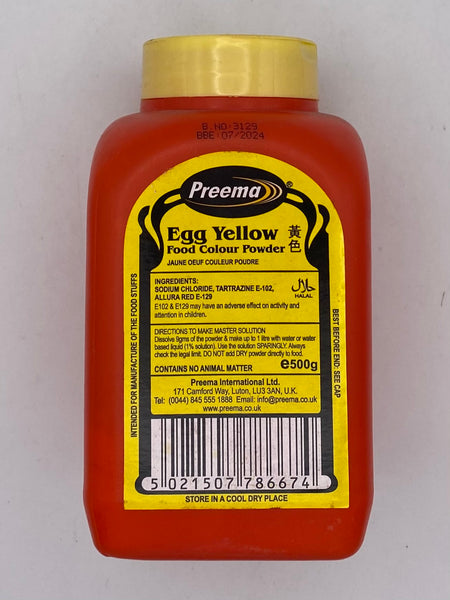 Preema - Egg Yellow Food Colour Powder (500g) – The Halal Food Shop
