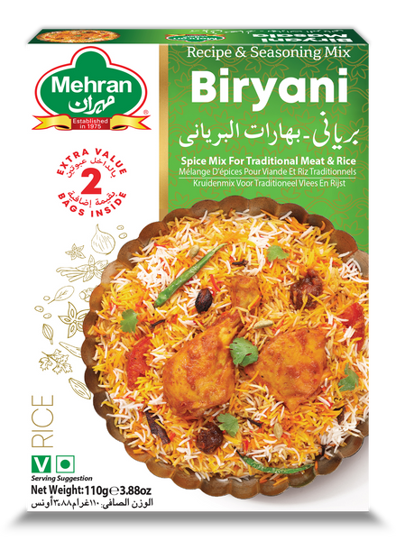 Mehran Biryani Masala (110g) – The Halal Food Shop