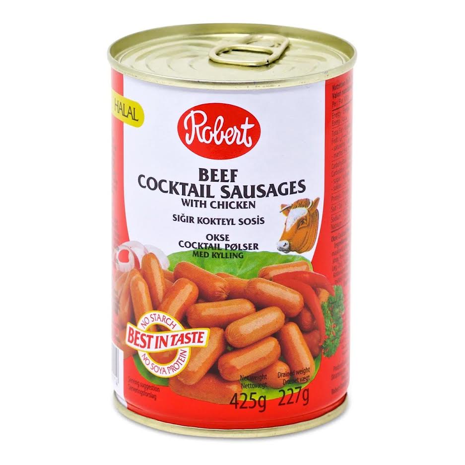 Robert - Beef Cocktail Sausages With Chicken (425g) – The Halal Food Shop
