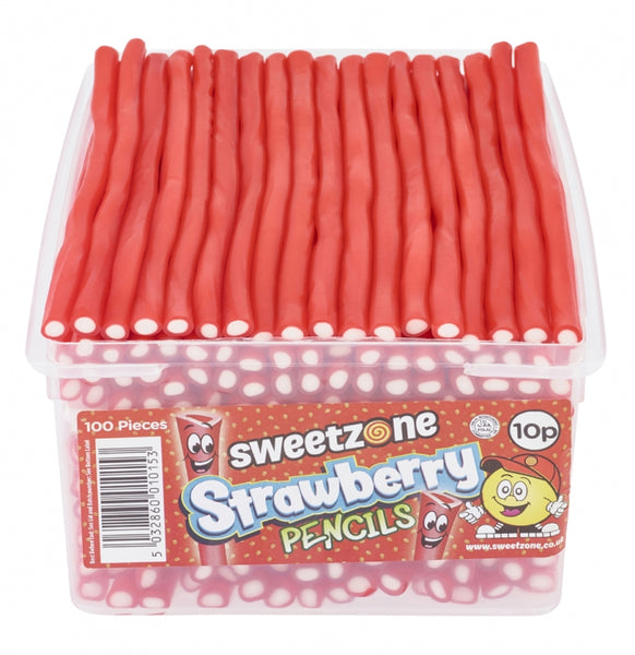 Sweetzone Strawberry Pencils (100 pcs) – The Halal Food Shop