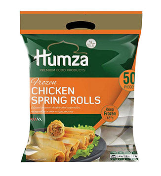 Humza Chicken Spring Rolls 50 pcs (1.5kg) – The Halal Food Shop