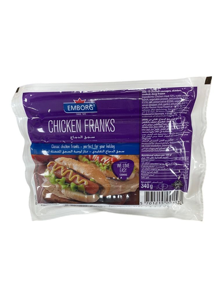 EMBORG - Chicken Franks (340g) – The Halal Food Shop