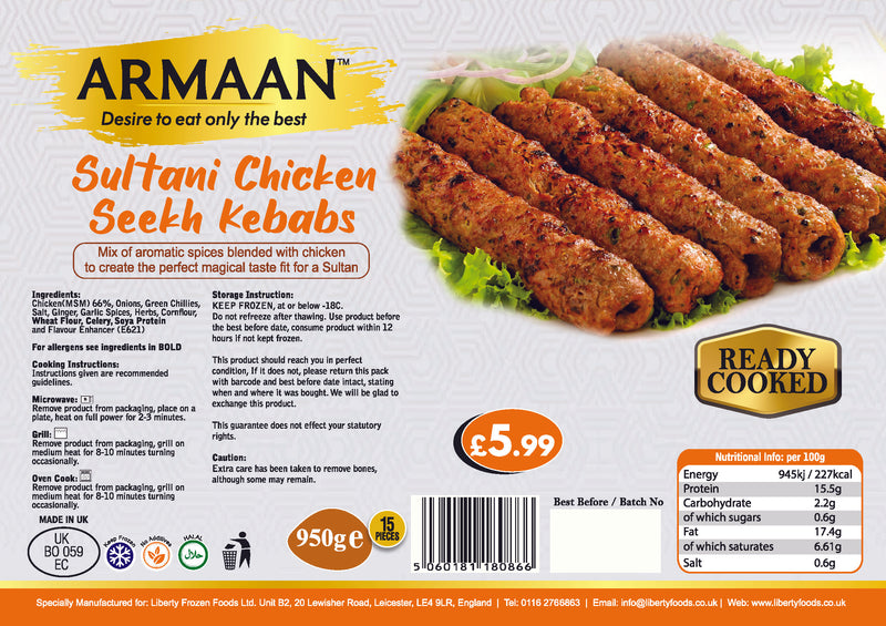 Halal Frozen Kebabs Delivered | The Halal Food Shop Online