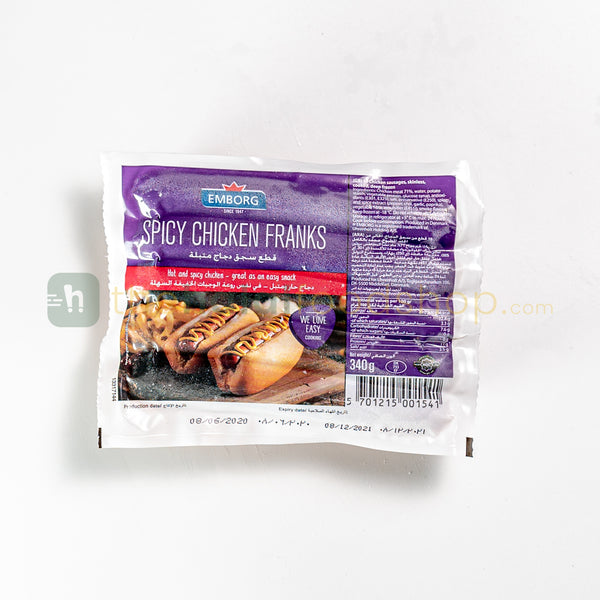 Emborg Spicy Chicken Franks 10pc | The Halal Food Shop Online