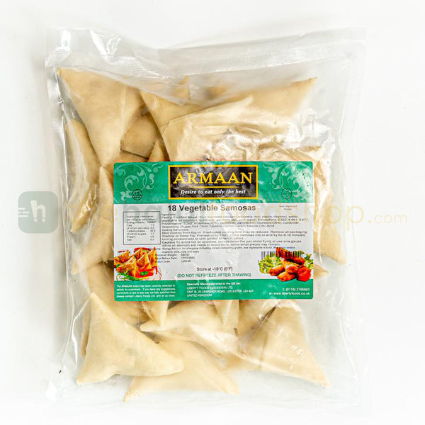 Armaan 18 Vegetable Samosa's (540g) – The Halal Food Shop