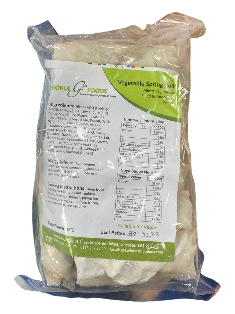 Gokul Foods - Vegetable Spring Roll – The Halal Food Shop