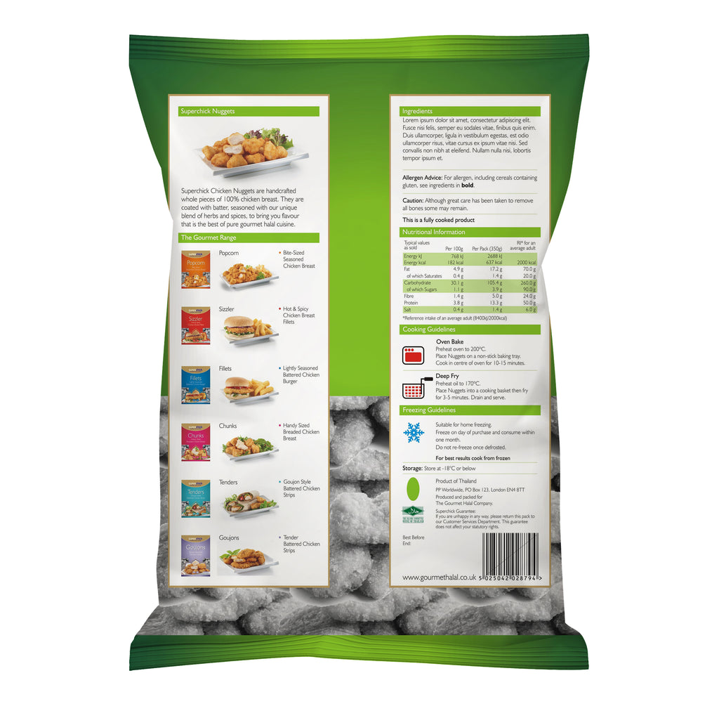 Superchick Chicken Nuggets (1kg) – The Halal Food Shop