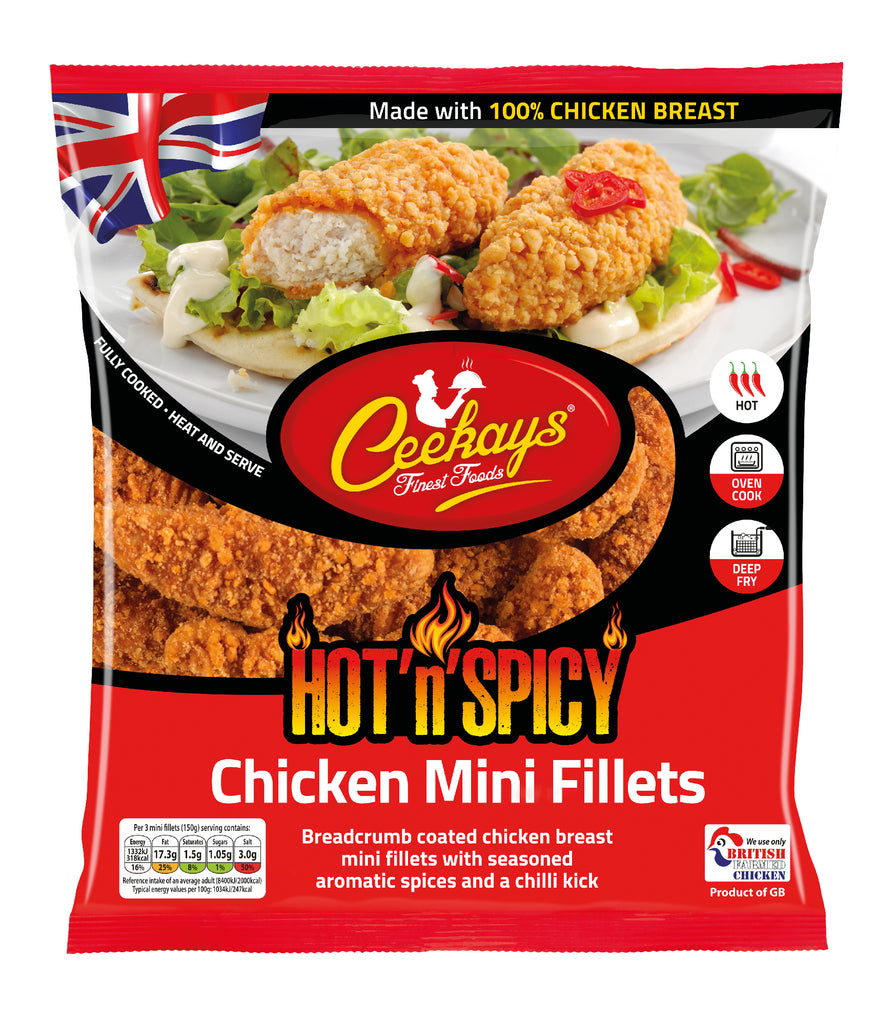 Ceekays Hot'n'Spicy Breaded Chicken Mini Fillets (500g) – The Halal ...