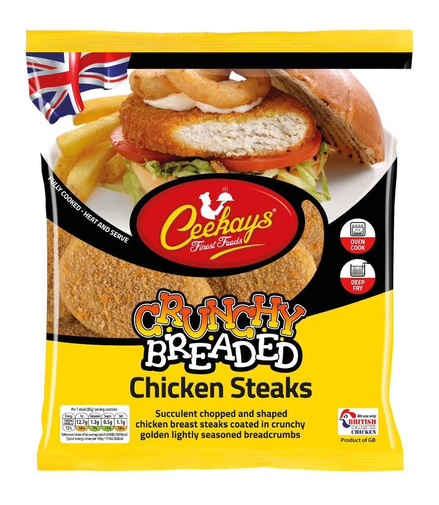 Ceekays Crunchy Breaded Chicken Steaks 12pcs (700g) – The Halal Food Shop